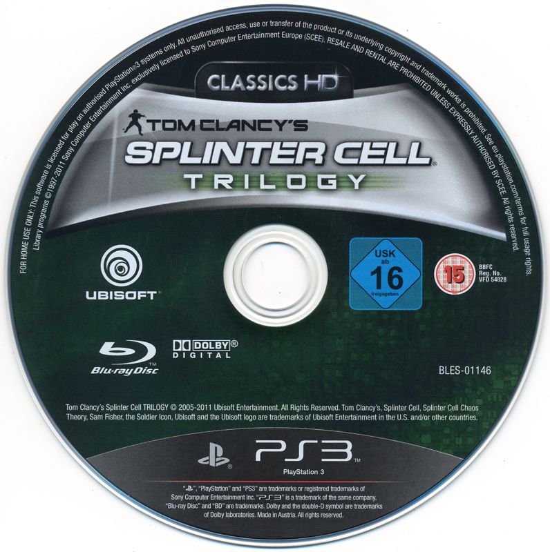 Tom Clancy's Splinter Cell Trilogy cover or packaging material - MobyGames