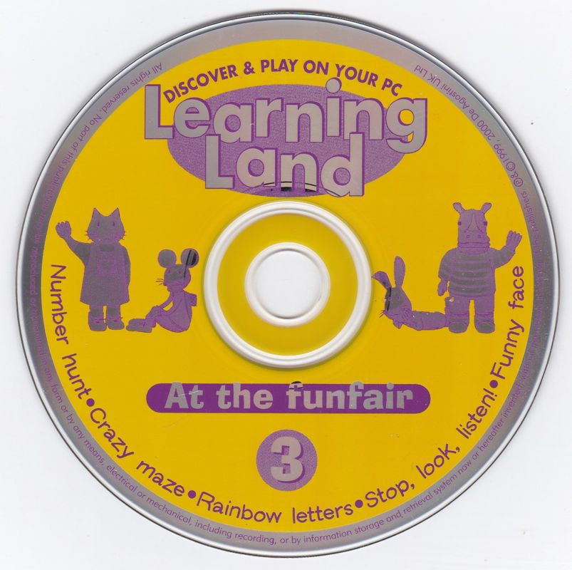 Learning Land 3: At The Funfair cover or packaging material - MobyGames