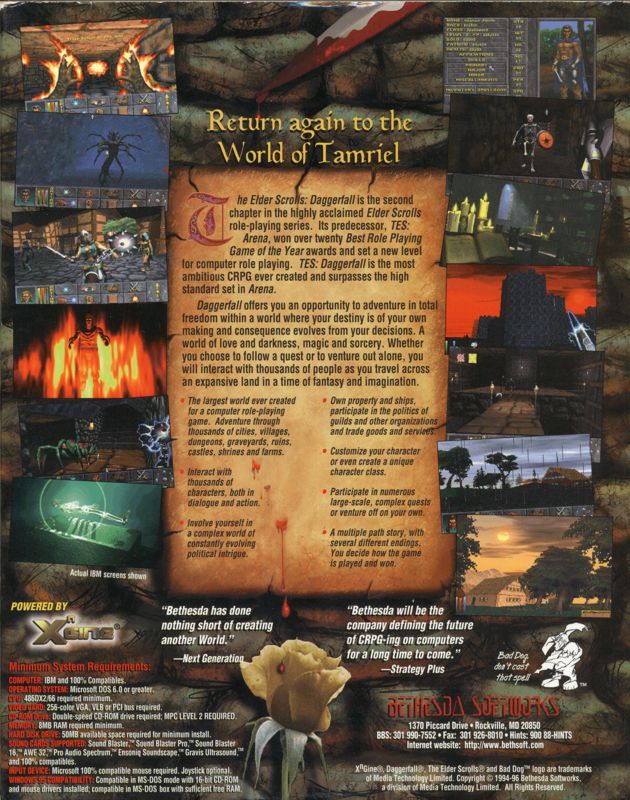 The Elder Scrolls: Chapter II - Daggerfall cover or packaging material ...