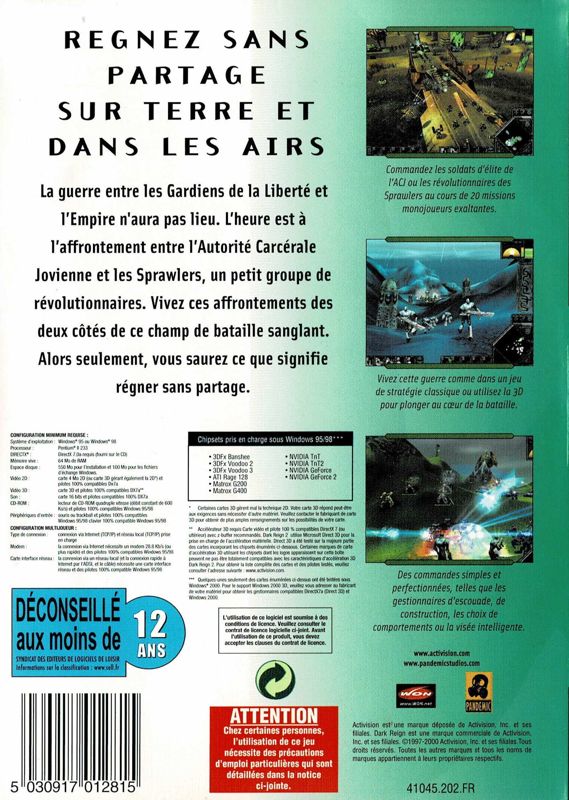 Dark Reign 2 cover or packaging material - MobyGames