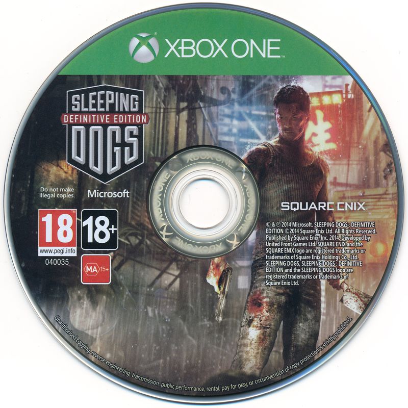 Sleeping Dogs: Definitive Edition cover or packaging material - MobyGames