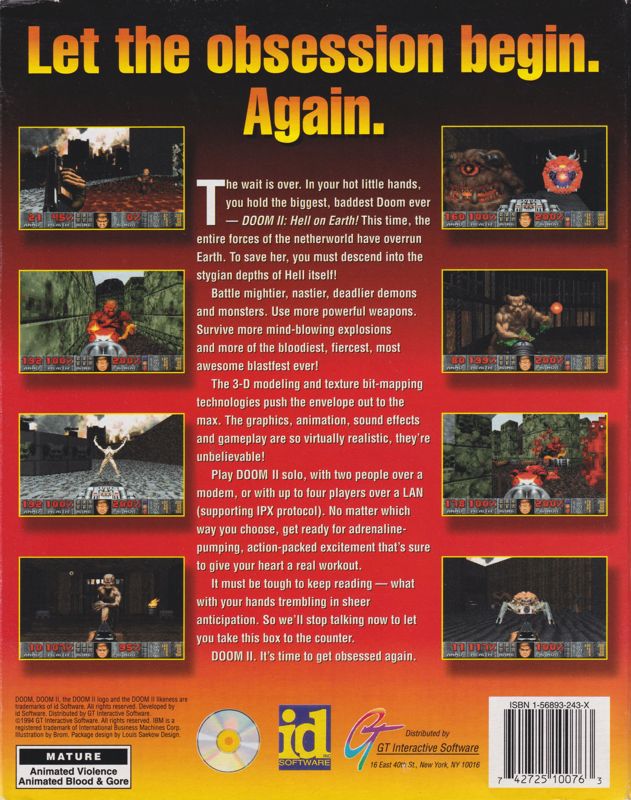 DOOM II cover or packaging material - MobyGames
