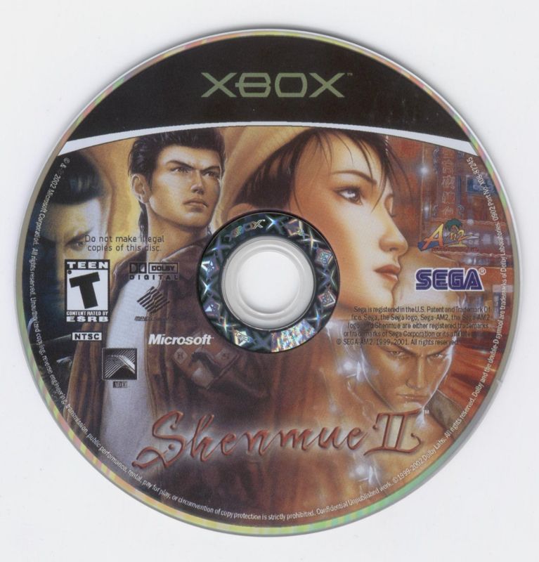 Shenmue II cover or packaging material - MobyGames