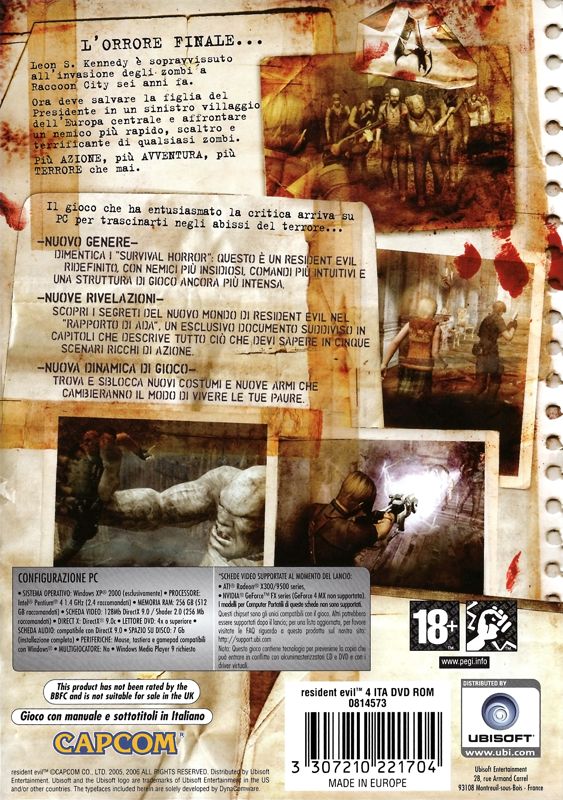 Resident Evil 4 cover or packaging material - MobyGames