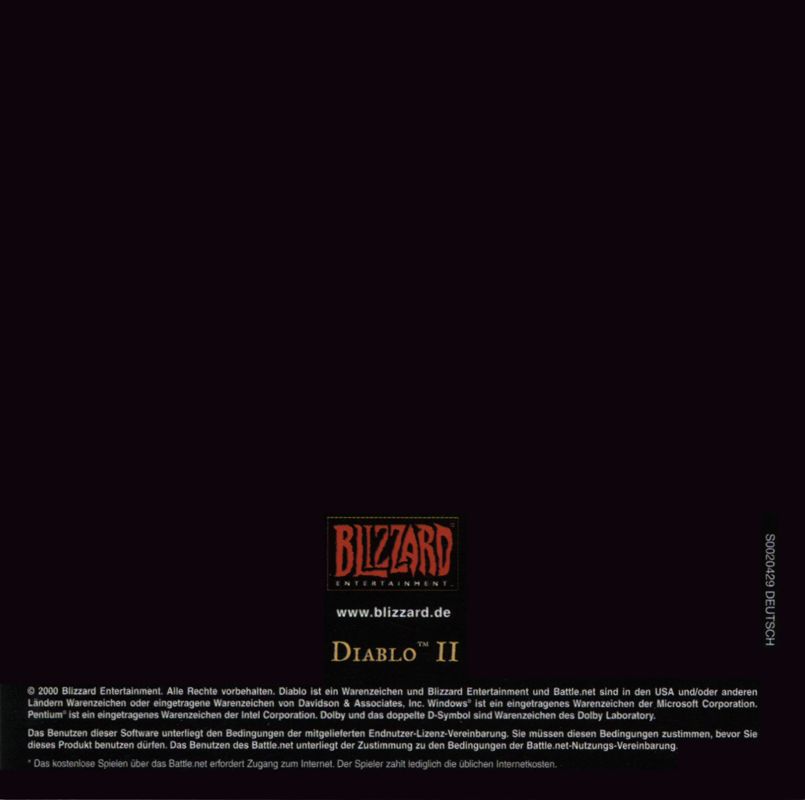 Diablo II cover or packaging material - MobyGames