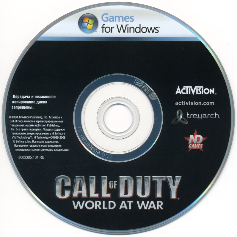 Call of Duty: World at War cover or packaging material - MobyGames