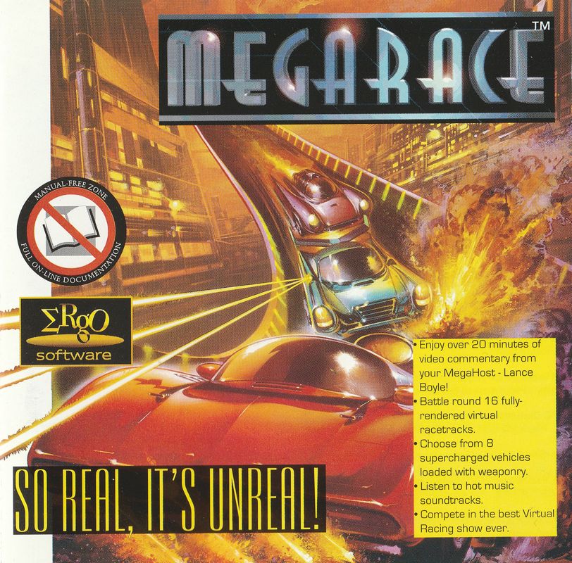 MegaRace cover or packaging material - MobyGames