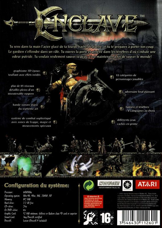 Enclave cover or packaging material - MobyGames