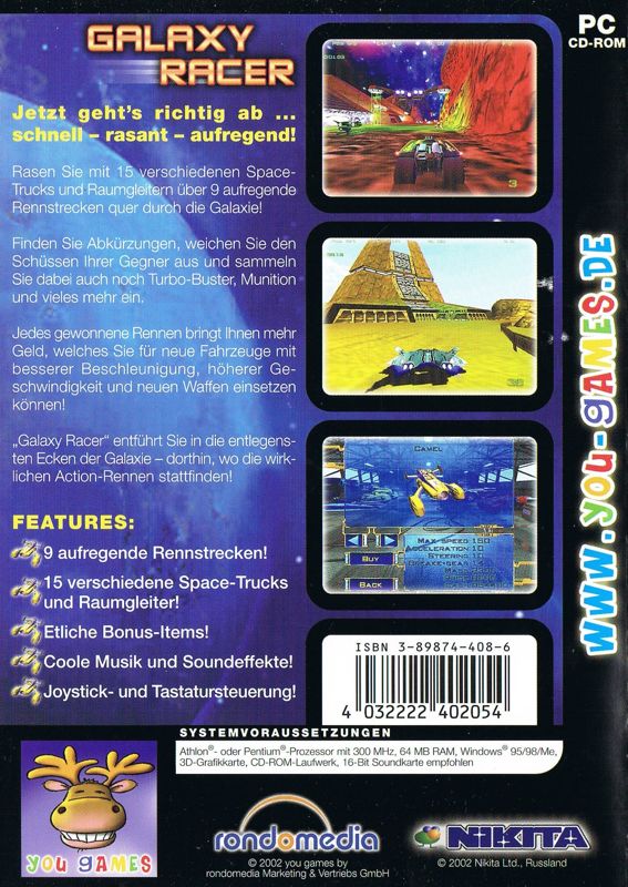 Galaxy Racer cover or packaging material - MobyGames