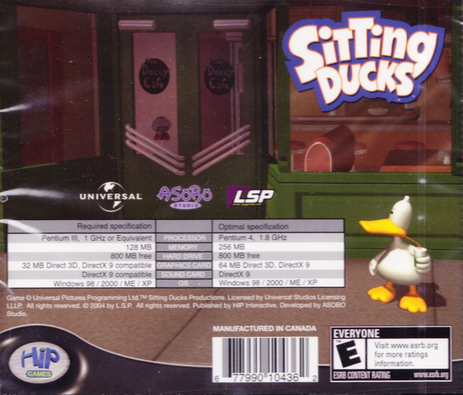 Sitting Ducks cover or packaging material - MobyGames