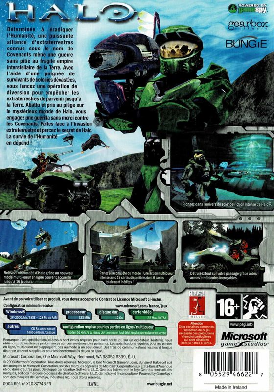 Halo: Combat Evolved cover or packaging material - MobyGames