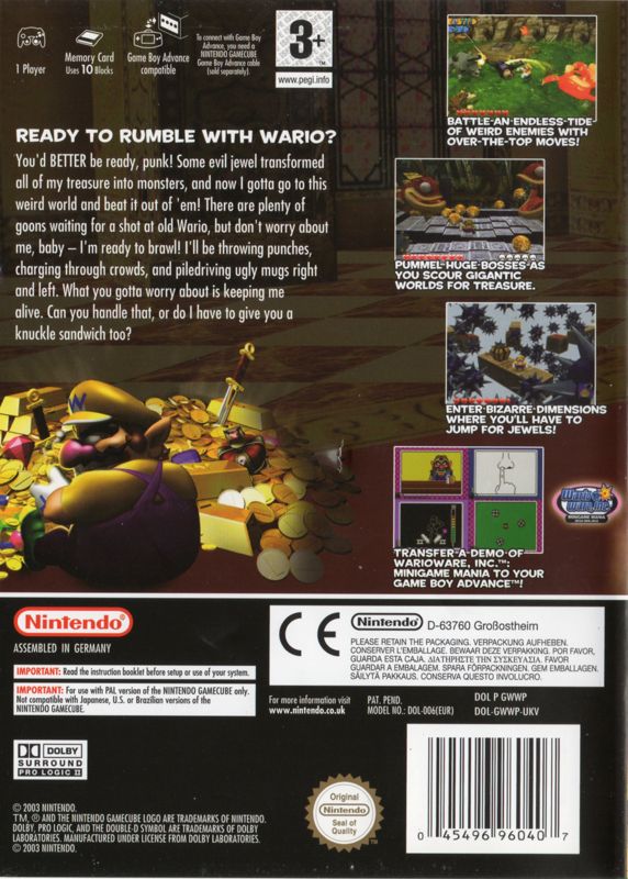 Wario World cover or packaging material - MobyGames
