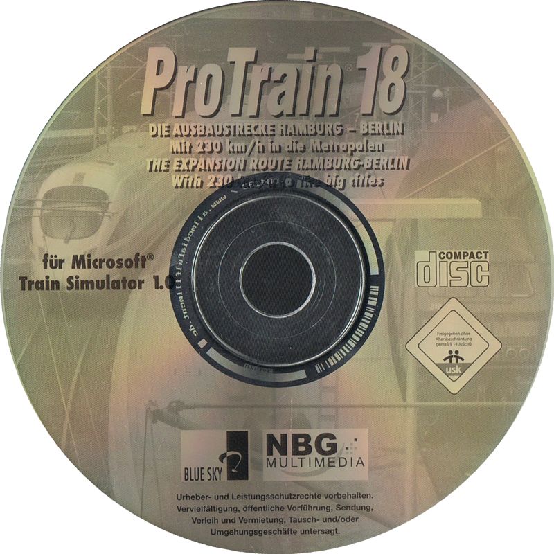 ProTrain 18: The Expansion Route Hamburg - Berlin cover or packaging material - MobyGames