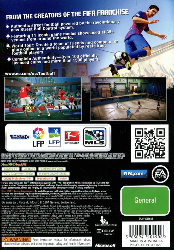 FIFA Street cover or packaging material - MobyGames