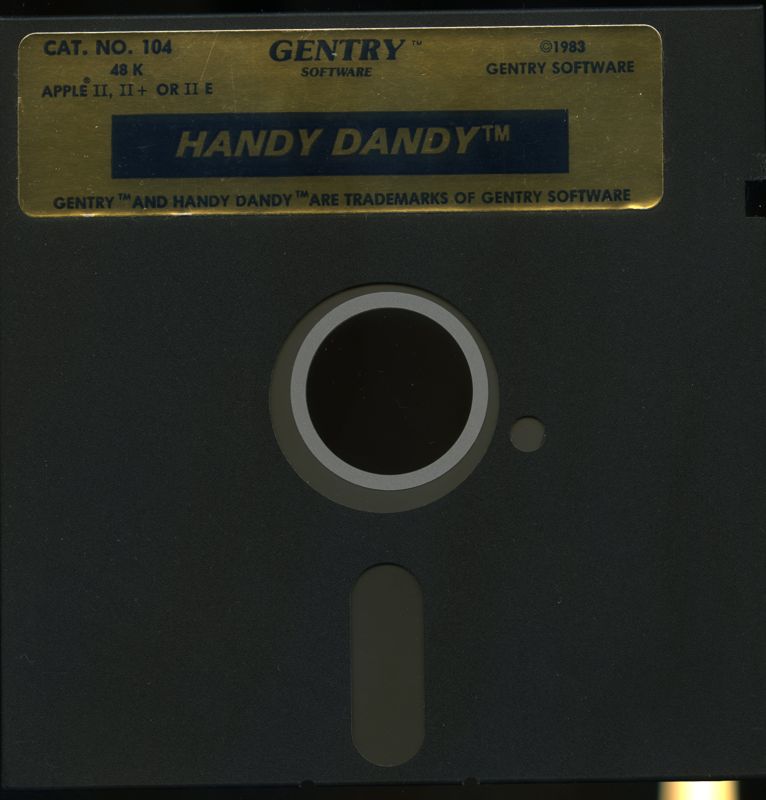 Handy Dandy cover or packaging material - MobyGames