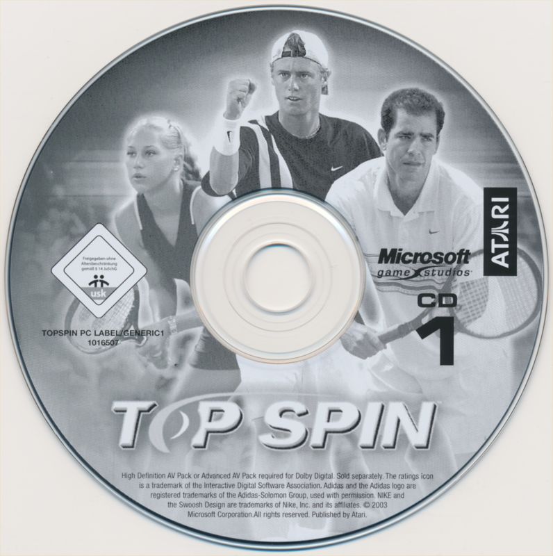 Top Spin cover or packaging material - MobyGames
