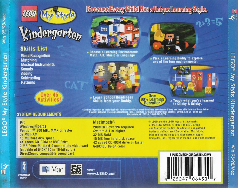 LEGO My Style: Kindergarten cover or packaging material - MobyGames