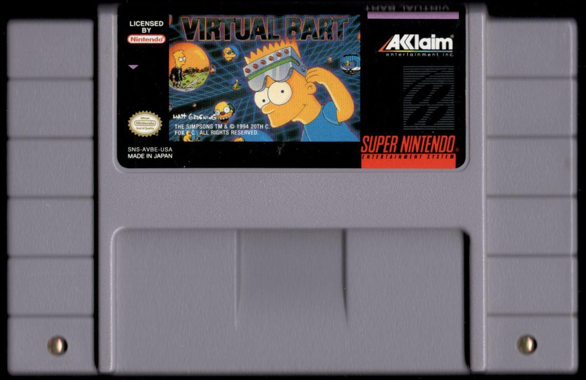 Virtual Bart cover or packaging material - MobyGames