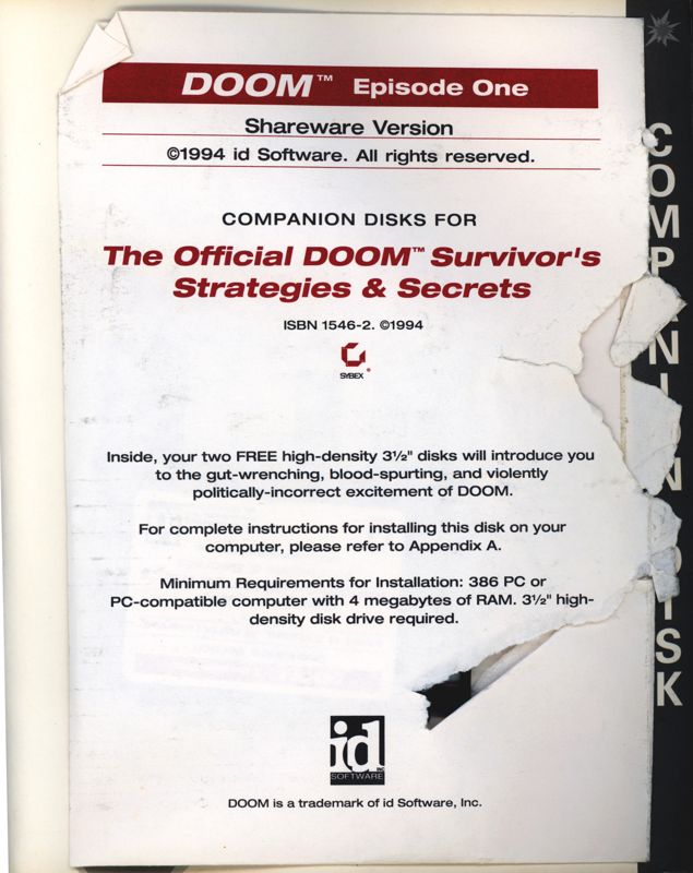 Doom cover or packaging material - MobyGames