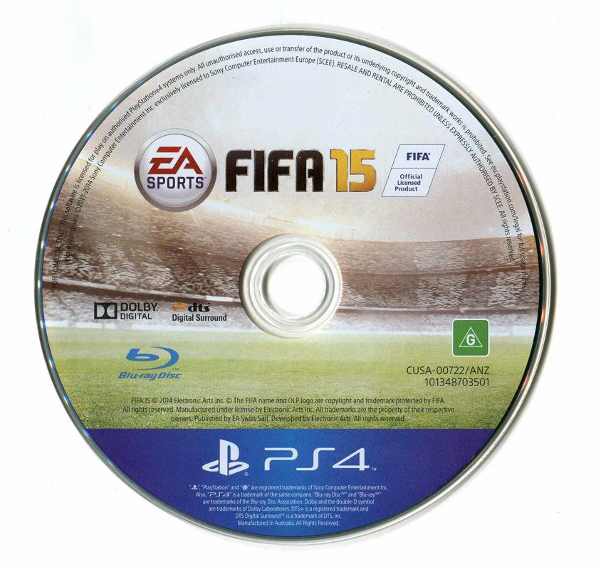 FIFA 15 cover or packaging material - MobyGames
