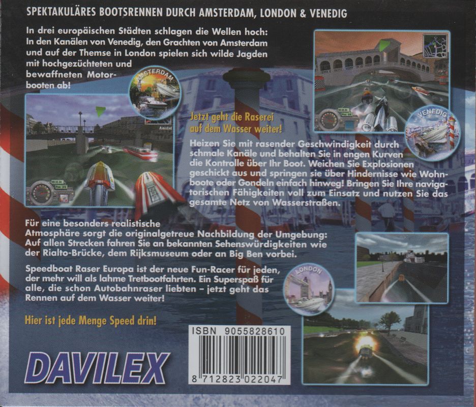 Speedboat Raser Europa cover or packaging material - MobyGames