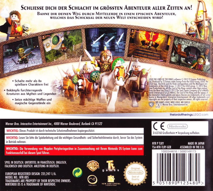 LEGO The Lord of the Rings cover or packaging material - MobyGames