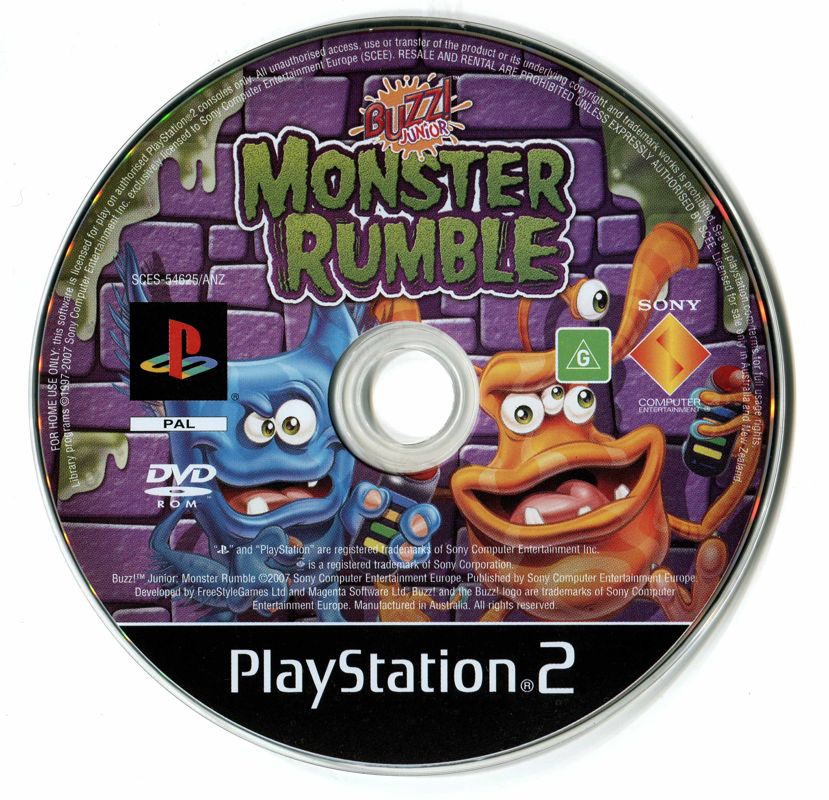Buzz! Junior: Monster Rally cover or packaging material - MobyGames