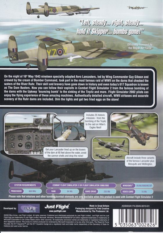 The Dam Busters cover or packaging material - MobyGames