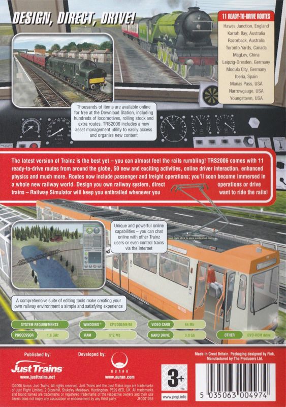 Trainz Railroad Simulator 2006 cover or packaging material - MobyGames