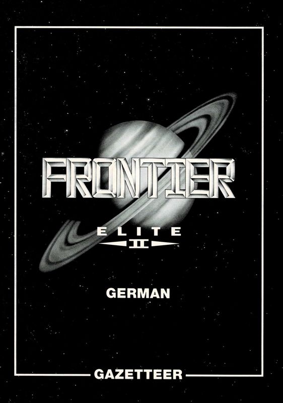 Frontier: Elite II cover or packaging material - MobyGames