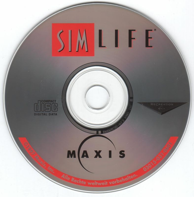 SimLife cover or packaging material - MobyGames