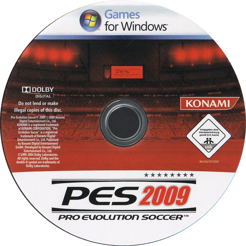 PES 2009: Pro Evolution Soccer cover or packaging material - MobyGames