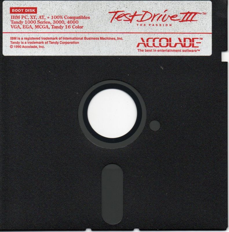 Test Drive III: The Passion cover or packaging material - MobyGames