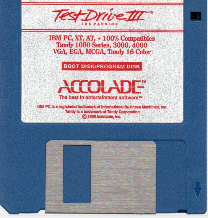 Test Drive III: The Passion cover or packaging material - MobyGames