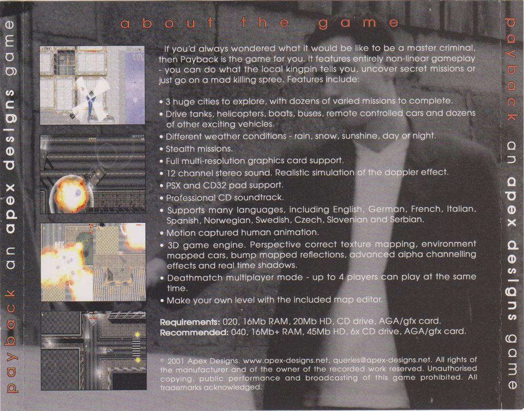 Payback cover or packaging material - MobyGames