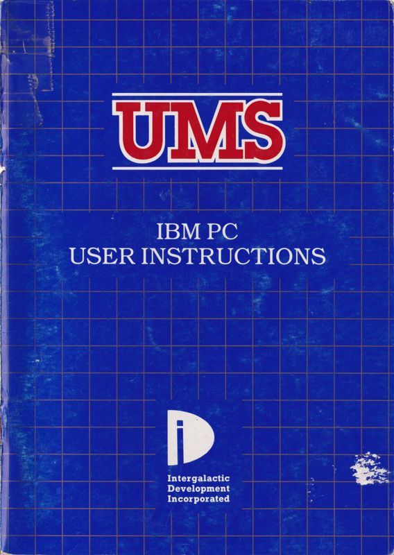UMS: The Universal Military Simulator cover or packaging material ...