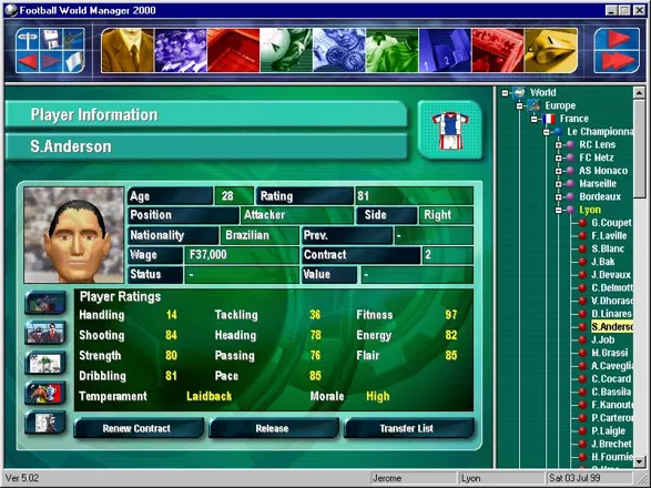 Football World Manager 2000 (2000) - MobyGames