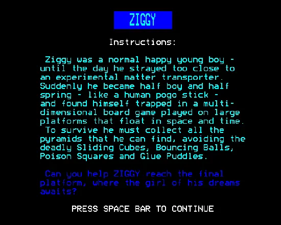 Ziggy (1987) - MobyGames