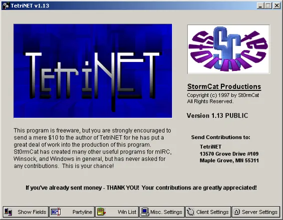 TetriNET (1996) - MobyGames