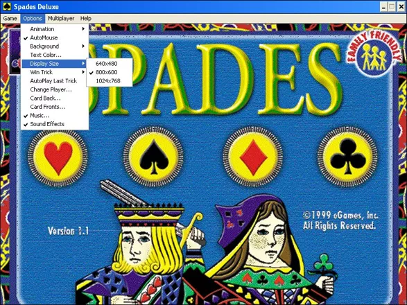 MVP Spades Deluxe (1996) - MobyGames