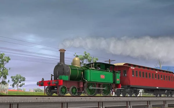 Trainz 2022: VR M Class 4-4-0 - Early 2 Tone Green promo art, ads ...