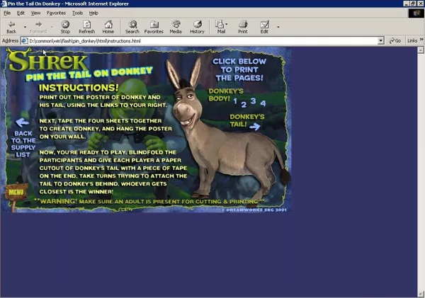 Shrek (included games) (2001) - MobyGames