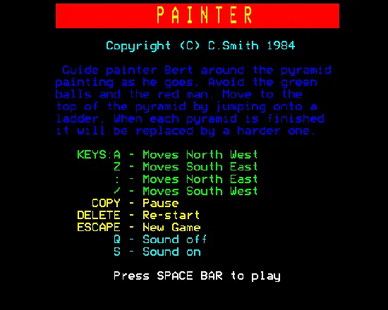 Pyramid Painter (1984) - MobyGames