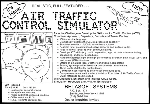 Air Traffic Control Simulator promo art, ads, magazines advertisements - MobyGames