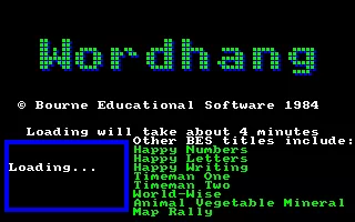 Wordhang (1984) - MobyGames