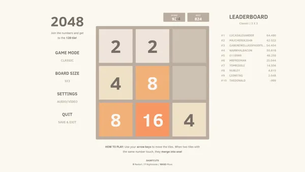 2048 (2018) - MobyGames
