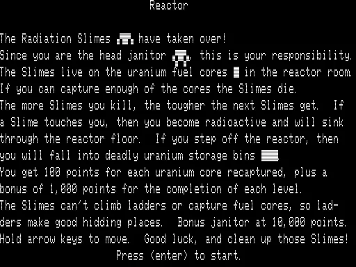 Reactor (1982) - MobyGames