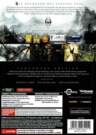 The Elder Scrolls V: Skyrim - Legendary Edition box covers - MobyGames