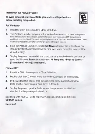 PopCap Greatest Hits box covers - MobyGames