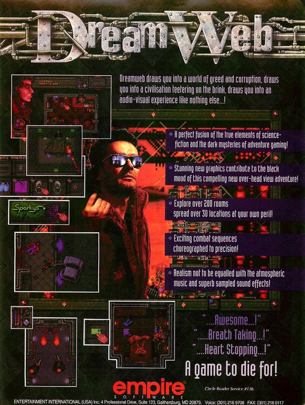 DreamWeb official promotional image - MobyGames